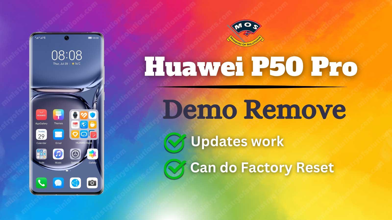 Huawei P50 Pro JAD-LX9 Demo Remove Service