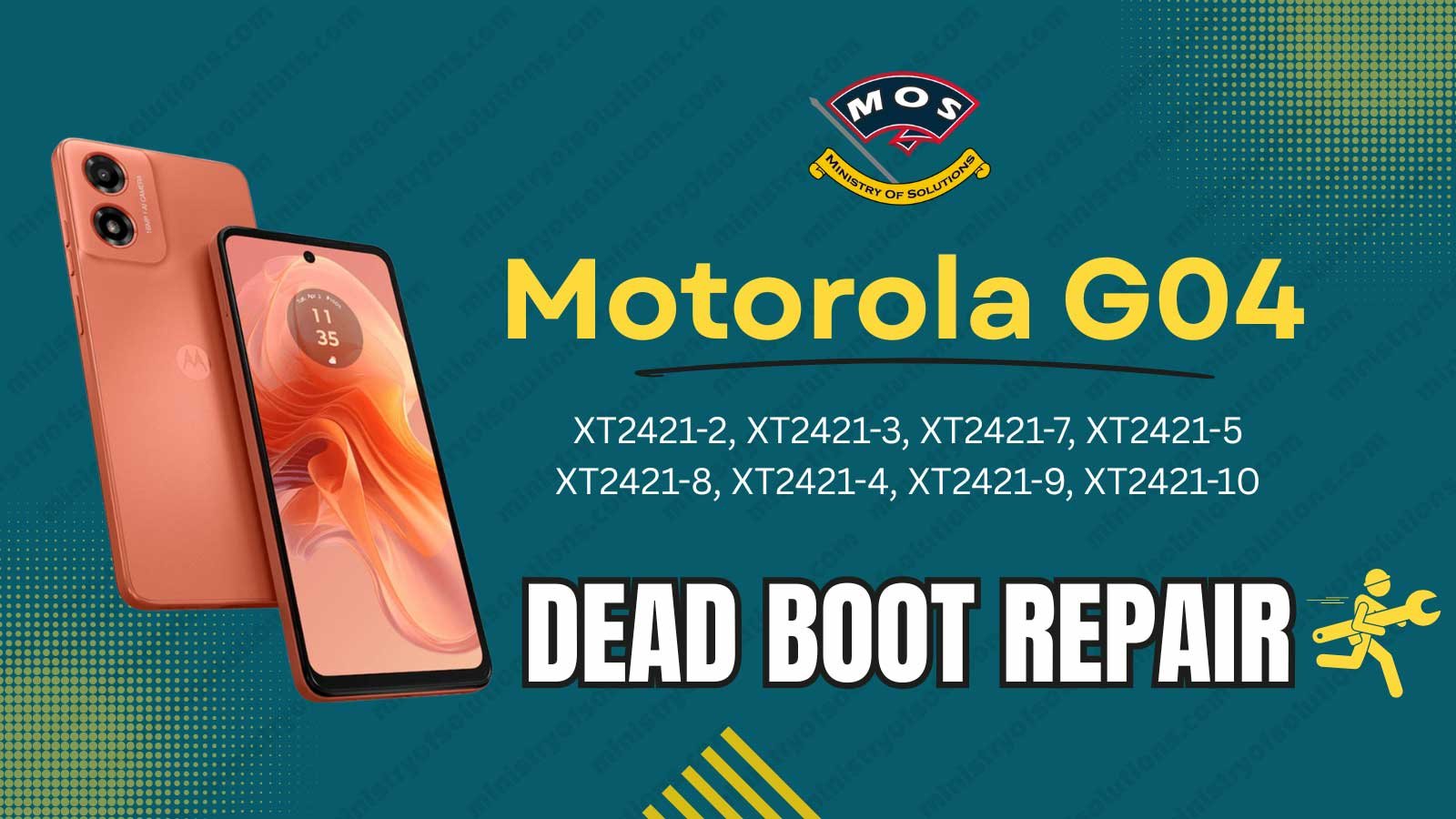 Motorola G04 Dead Boot Repair Black Screen XT2421-2,XT2421-3