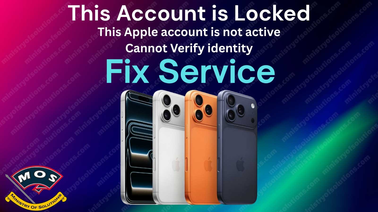 Apple This Account is locked, Not Active , Cannot Verify