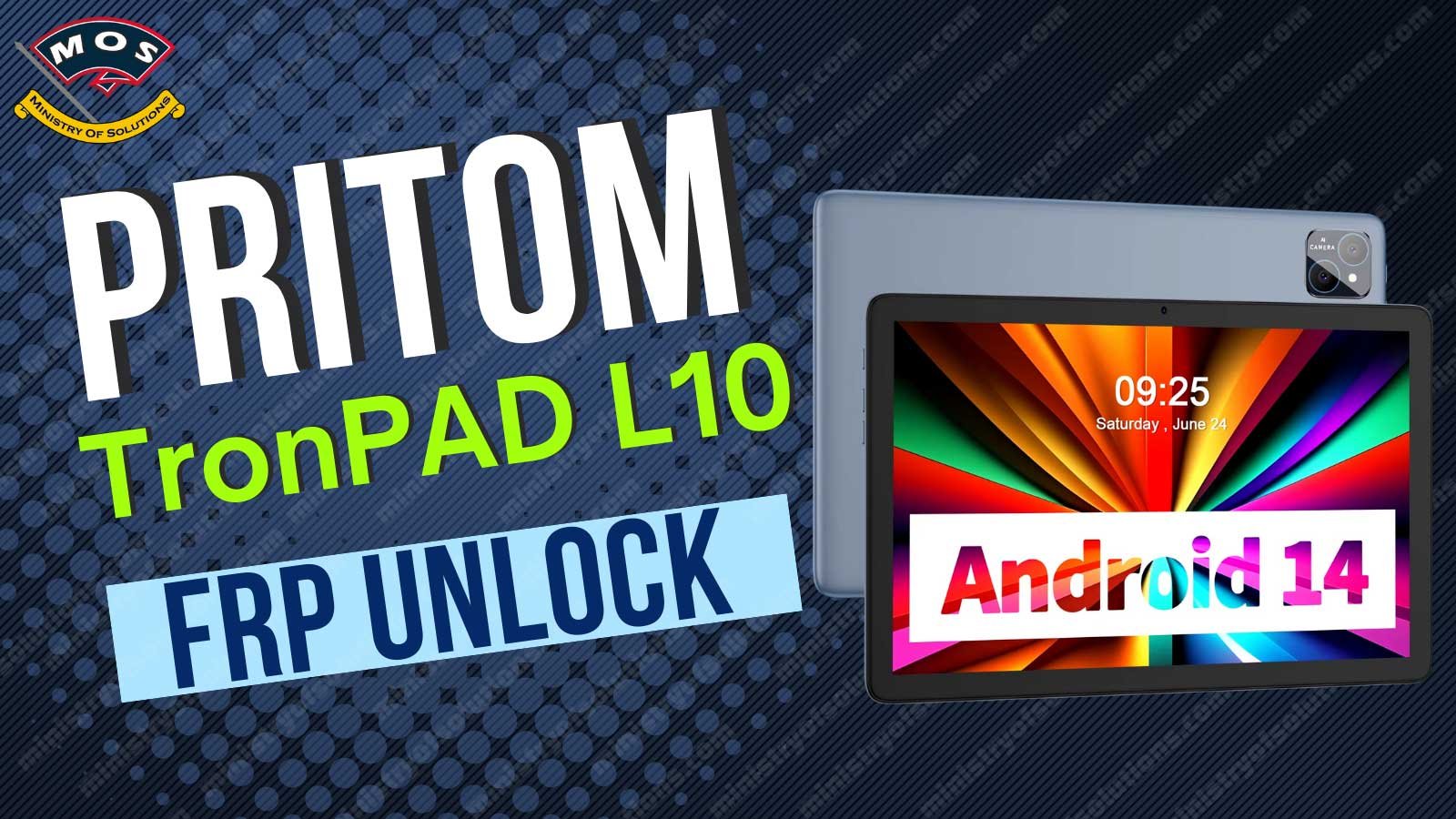 Pritom TronPAD L10 FRP Unlock and Factory Reset