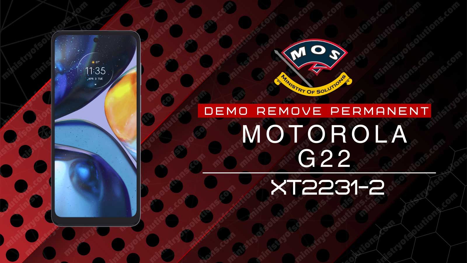Motorola G22 XT2231-2 Demo Remove