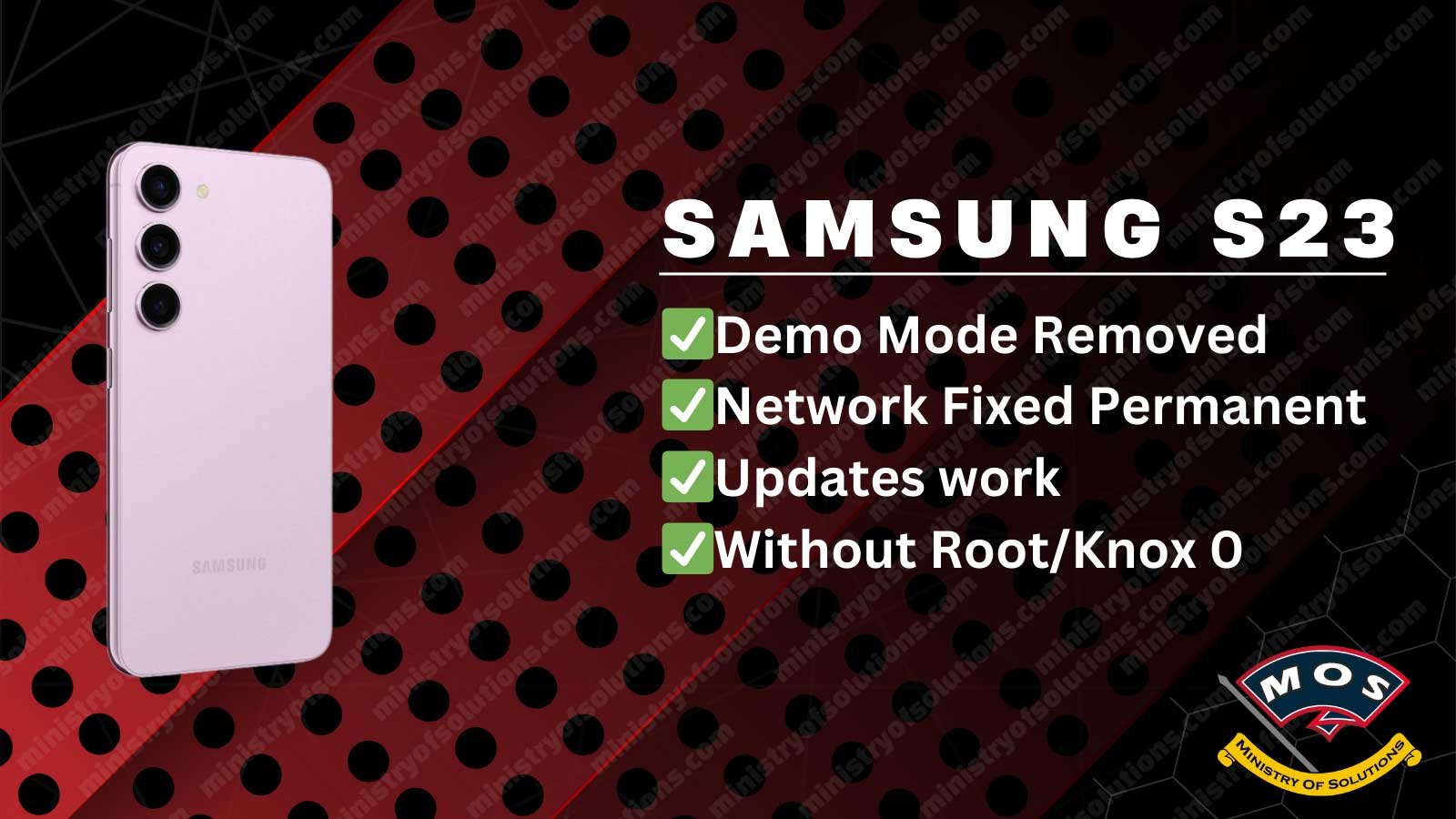 Samsung Galaxy S23 Demo Network Fix (SM-S911B, S911U, S911E)